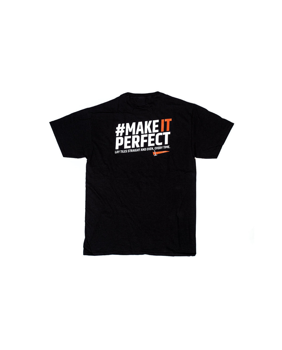 Make it Perfect Black T-Shirt – Perfect Level Master