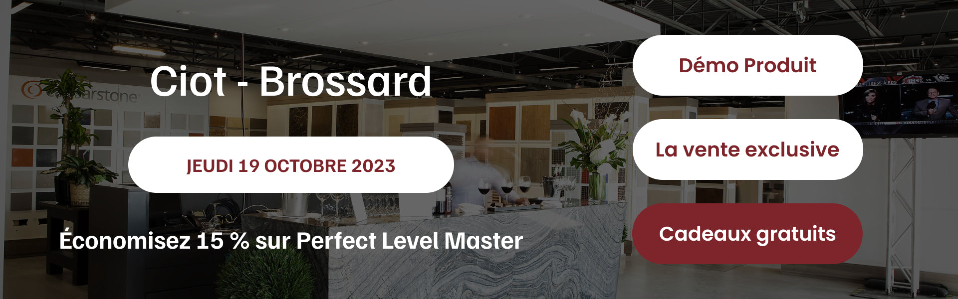 Product Knowledge Pop-Up at Ciot Brossard – Perfect Level Master