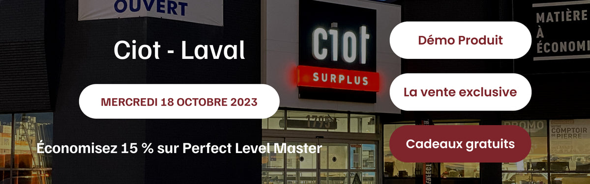 Product Knowledge Pop-Up at Ciot Laval – Perfect Level Master